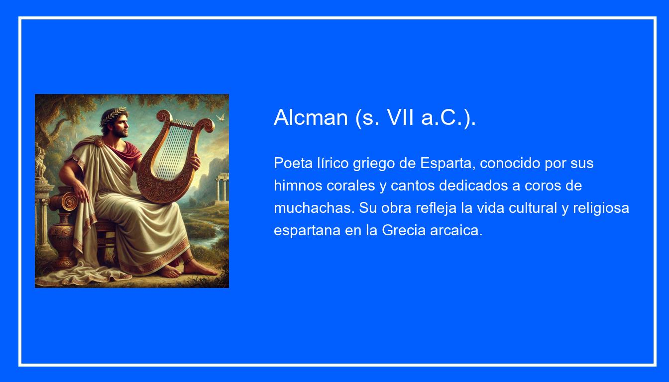Alcman (s. VII a.C.): El Poeta Griego que Transformó la Cultura ...