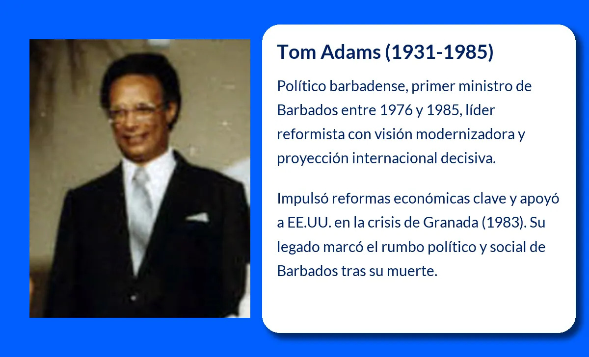 Tom Adams (1931-1985): El líder que transformó Barbados - MCN Biografías