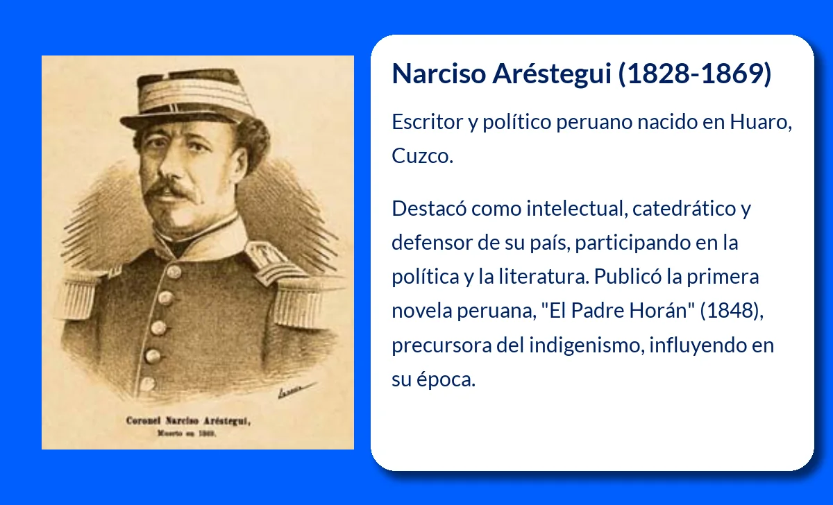 Narciso Aréstegui (1828-1869). El escritor y político peruano que marcó ...