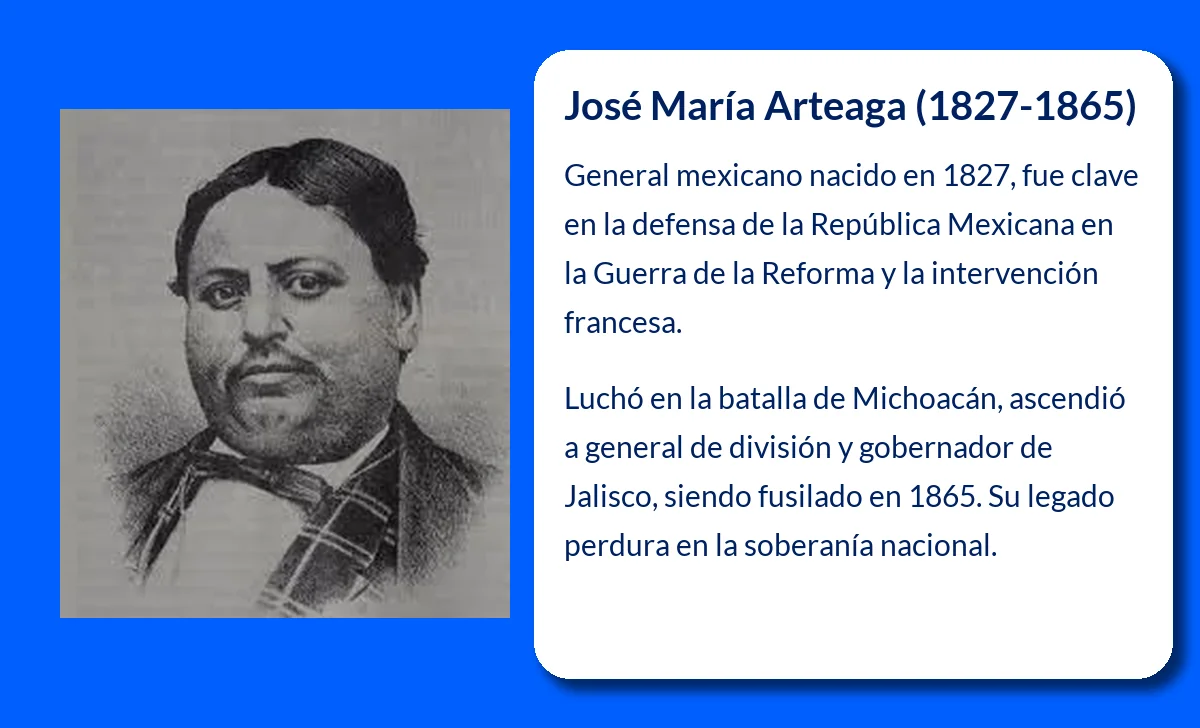José María Arteaga (1827-1865): El general que luchó por la República ...