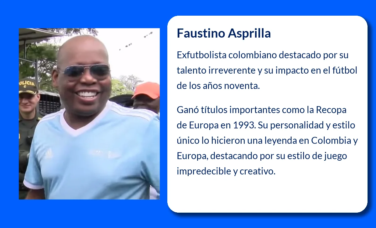 Faustino Asprilla (1969-VVVV). El delantero colombiano que conquistó ...