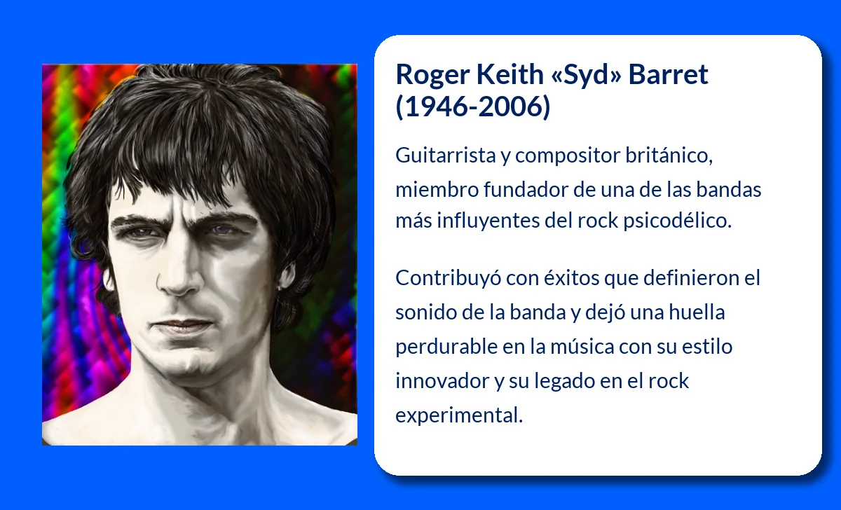 Roger Keith "Syd" Barret (1946-2006). El innovador guitarrista y líder ...