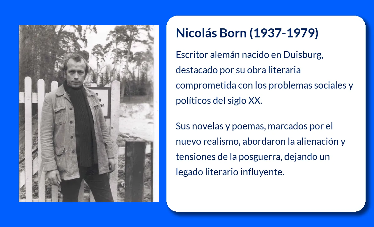 Nicolás Born (1937-1979). El escritor alemán que capturó la esencia de ...