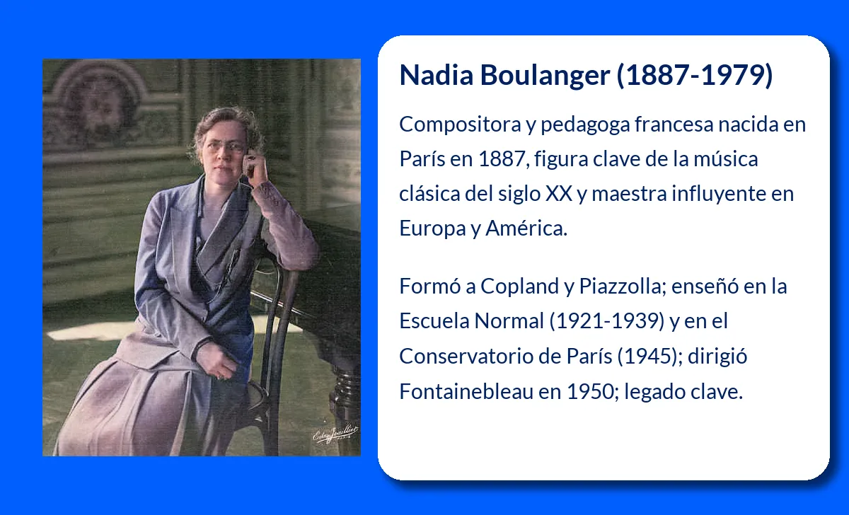 Nadia Boulanger (1887-1979): La Compositora y Pedagoga Francesa que ...
