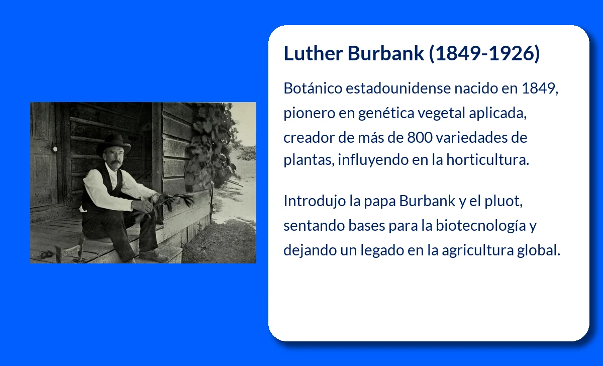 Luther Burbank (1849-1926): El pionero botánico que revolucionó la ...