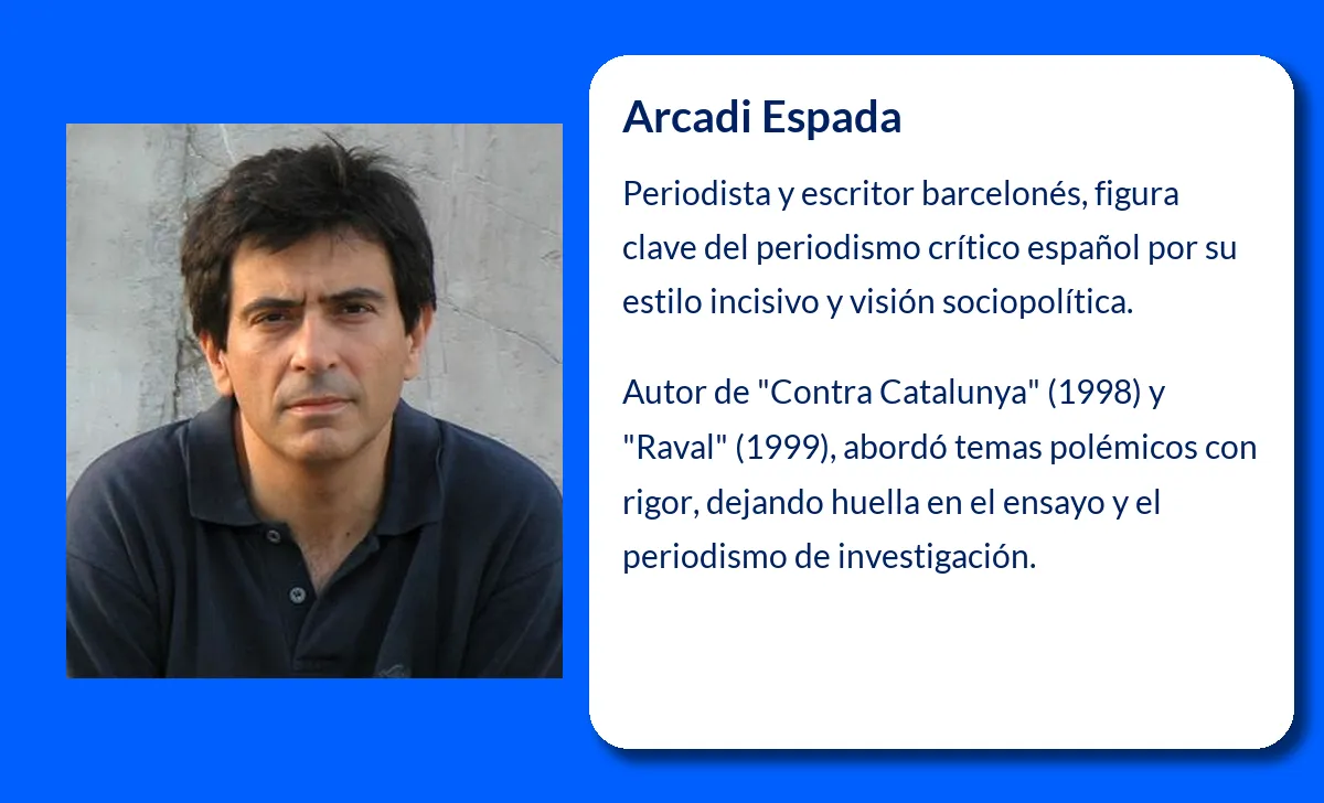 Arcadi Espada (1957-VVVV). El periodista y escritor que redefinió el ...