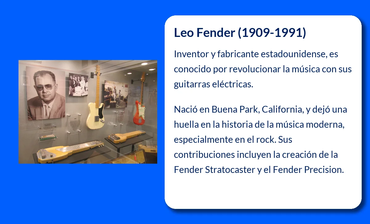 Leo Fender (1909-1991). El creador de la guitarra que revolucionó el ...