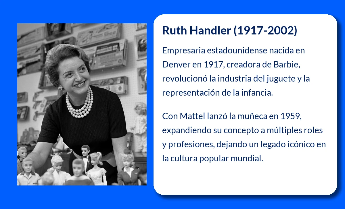 Handler, Ruth (1917-2002): La creadora de Barbie, la muñeca que ...