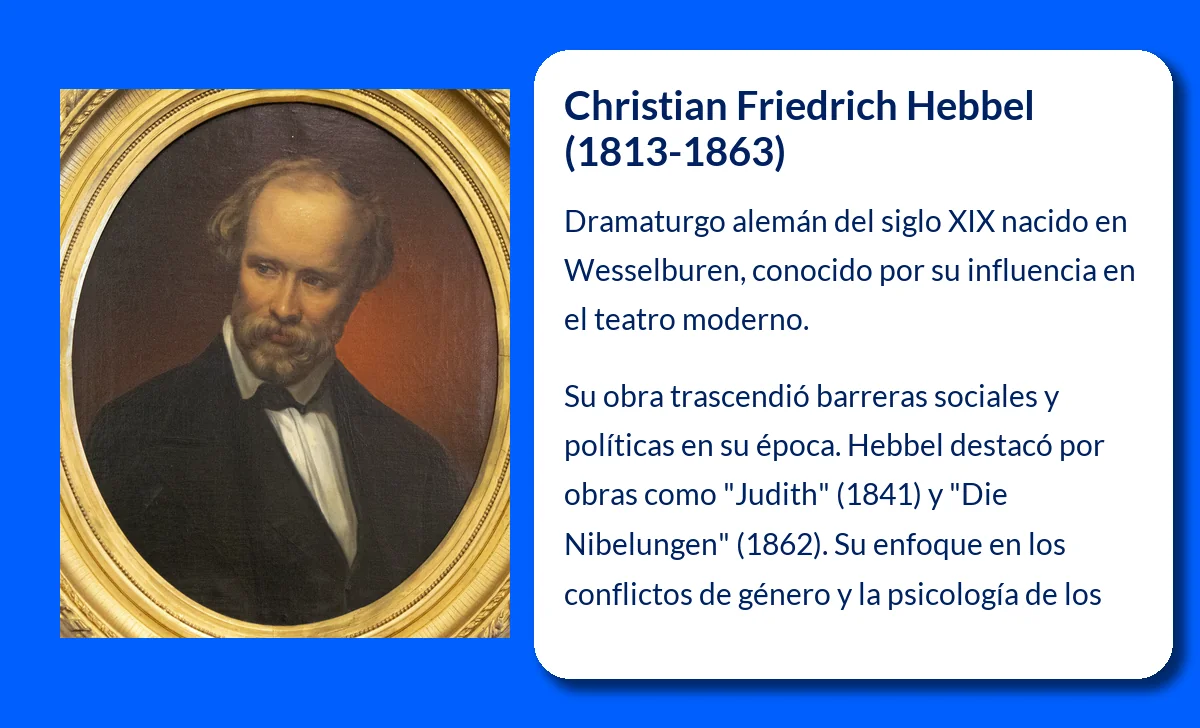 Christian Friedrich Hebbel (1813-1863): El dramaturgo alemán que ...