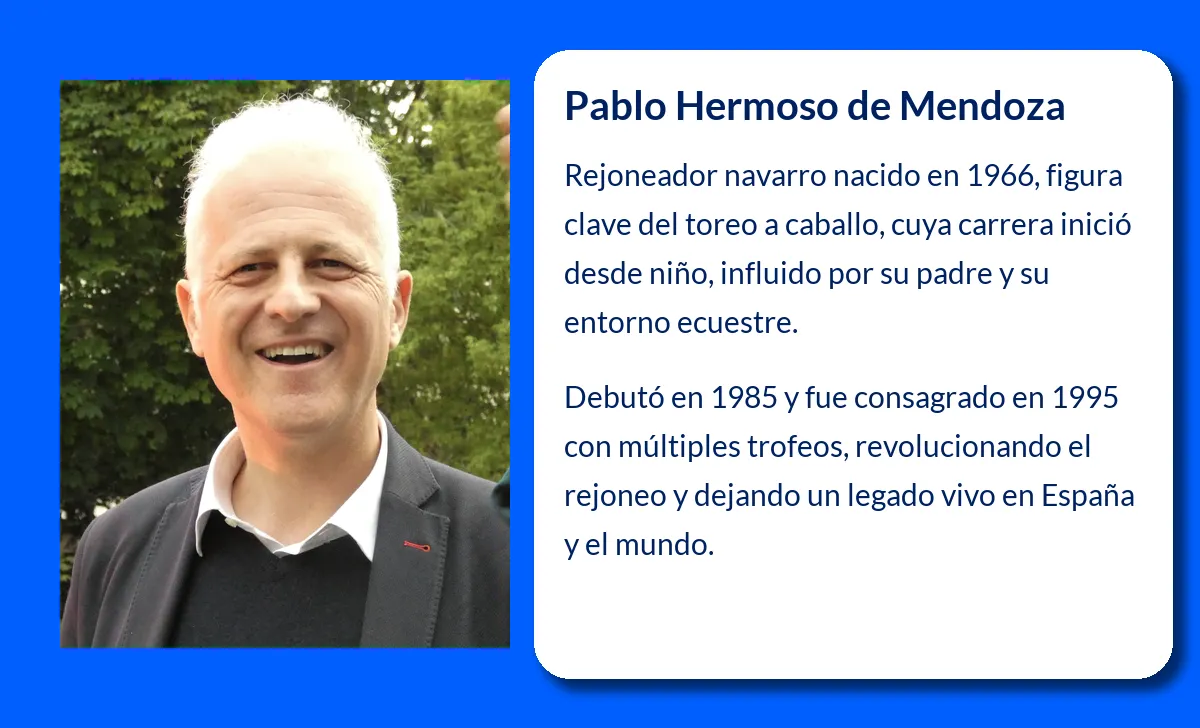 Pablo Hermoso de Mendoza (1966-VVVV): El Ícono del Rejoneo - MCN Biografías