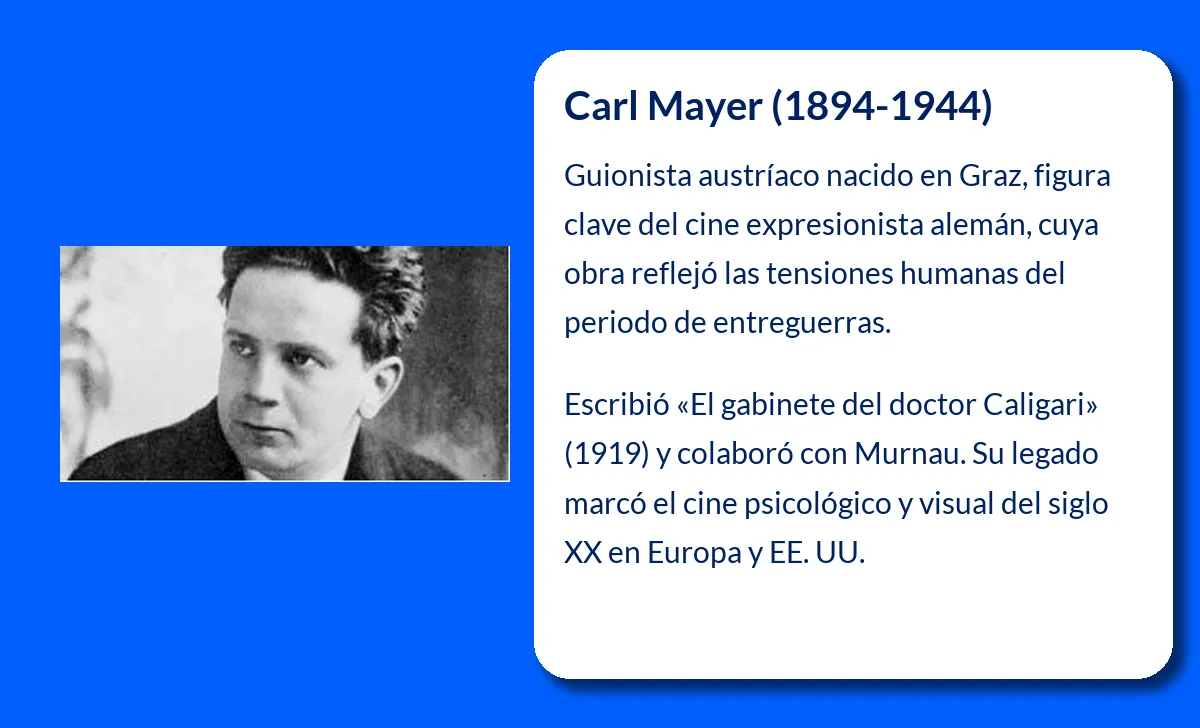Carl Mayer (1894-1944): El guionista pionero que renovó el cine ...