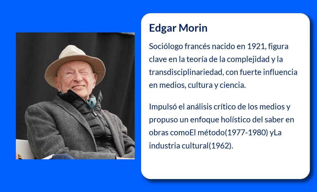 Edgar Morin (1921-VVVV): El pionero de la sociología cultural y la ...