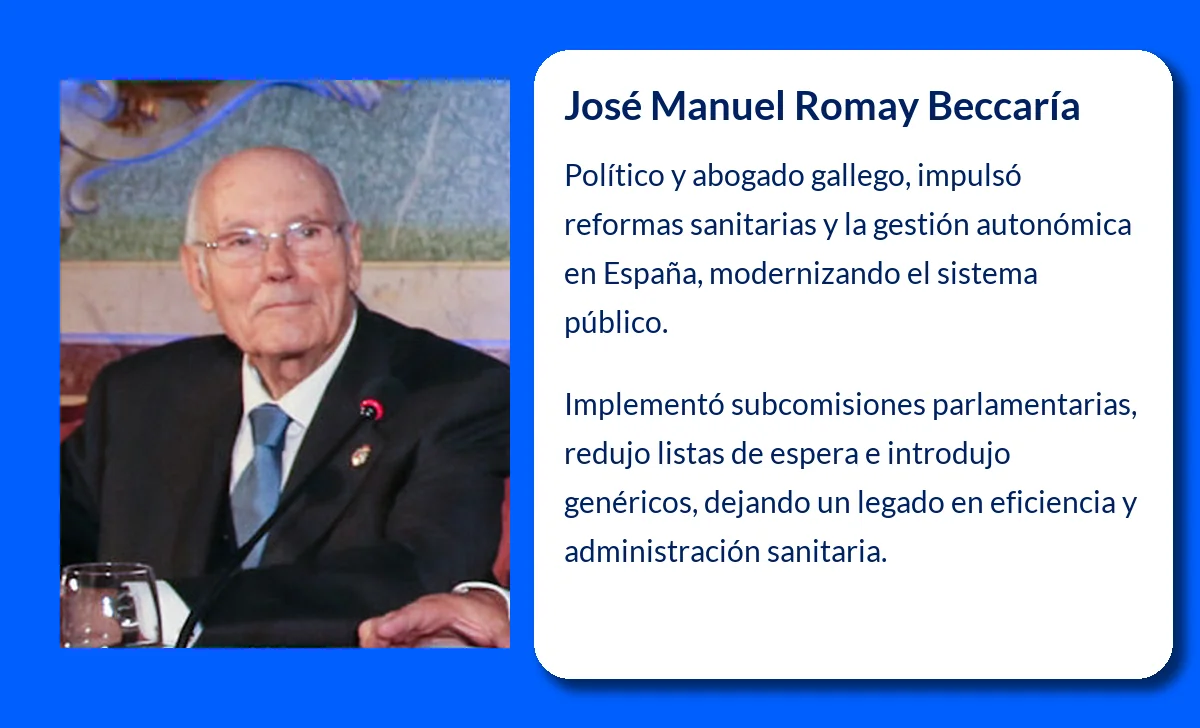 José Manuel Romay Beccaría (1934-VVVV): El Ministro de Sanidad que dejó ...