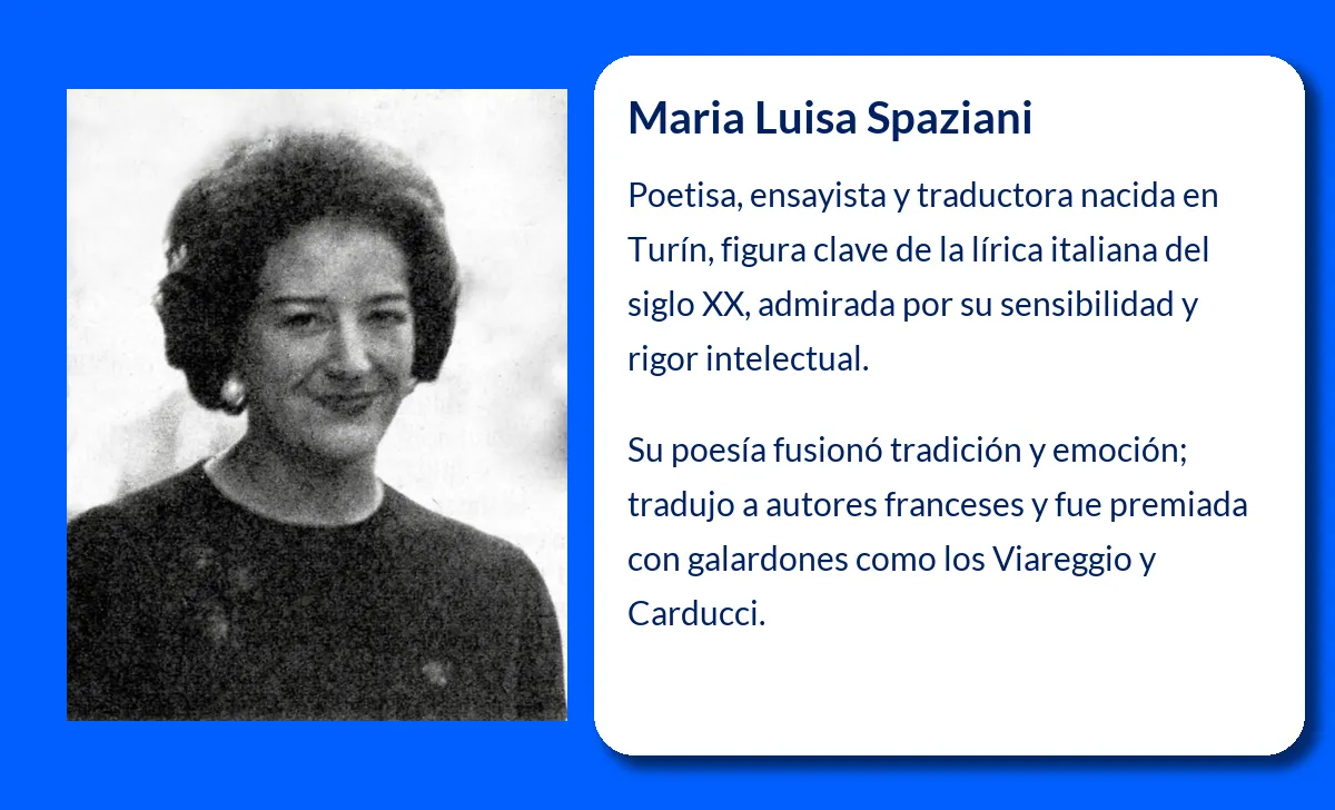 Maria Luisa Spaziani (1924-VVVV): La voz femenina de la lírica italiana ...