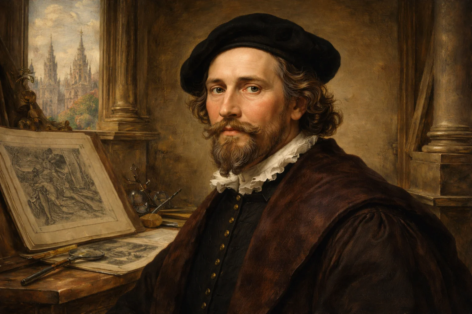 Cristóbal Van Sichem (¿-1580): El Maestro del Retrato y la Grabado en ...